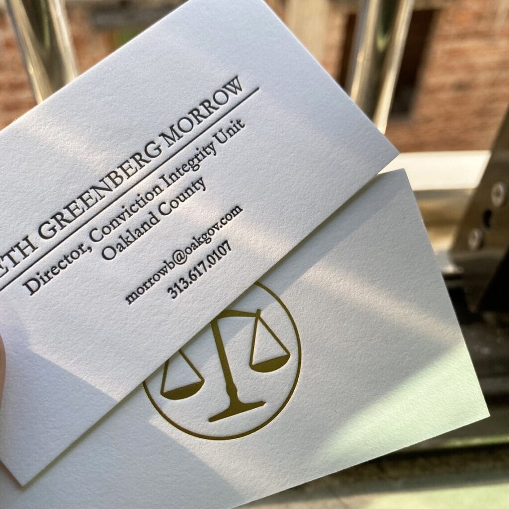 Letterpress Business Calling Cards – Gmund Cotton | ChnPrint Studio
