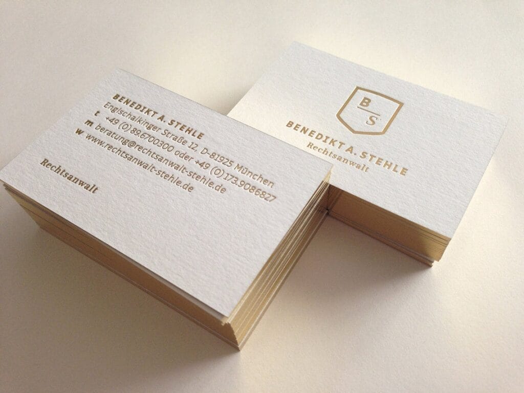 Custom Gold Foil Business Cards | Design & Print | ChnPrint Studio