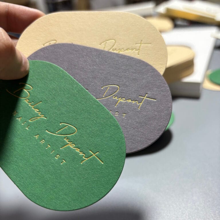 Custom Letterpress Business Calling Cards - Printing and Design